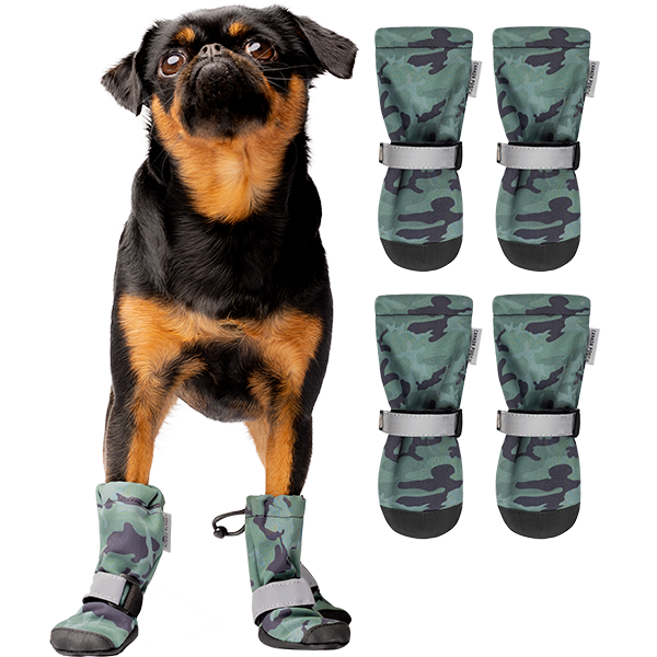 Canada Pooch Soft Shield Boots Green Camo Reflective Size 5 - Pan ...