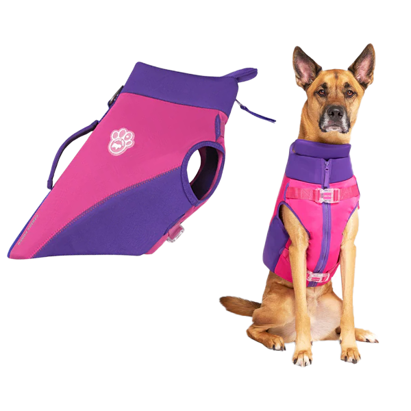 Canada Pooch High Tide Life Jacket Pink/Purple Size 14 - Pan Pacific Pet