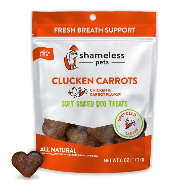 Shameless Pets Dog Soft Baked Treats Clucken Carrots 6 oz - Pan Pacific Pet
