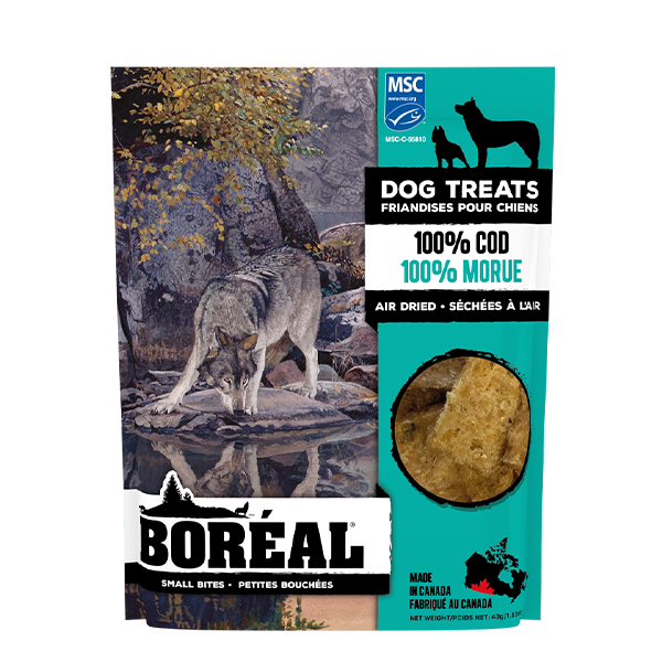 Boreal Dog Treats 100% Cod Small Bites 43g - Pan Pacific Pet