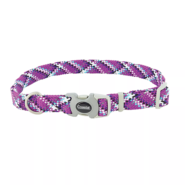 Pro Active Dog Woven Rflct Collar WvnViolet 5/8"x8-12" - Pan Pacific Pet